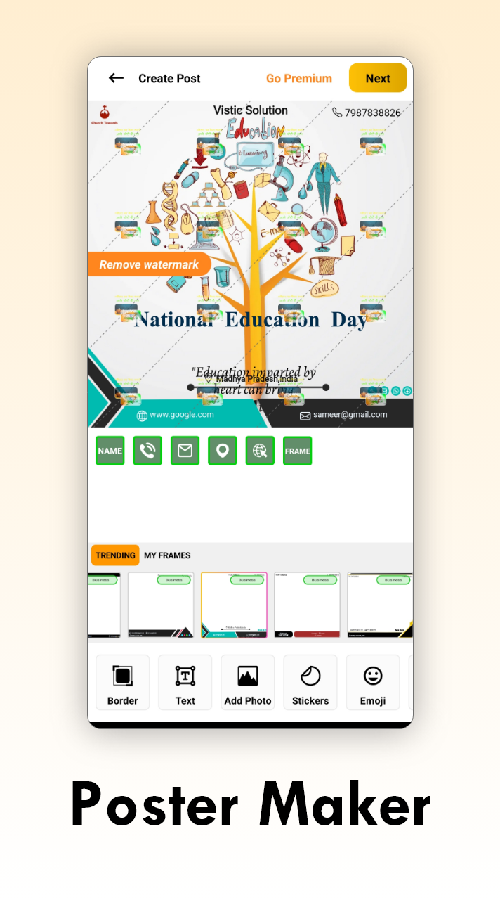 PosterMaker - Flyer Maker , Festival & Business Poster Maker , AdBanao Clone Poster Maker App by ...
